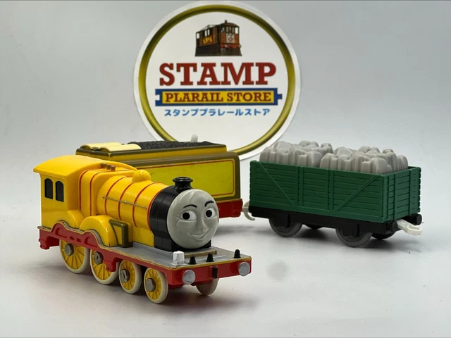 RARE ! TOMY Trackmaster Plarail Molly le moteur jaune *ensemble complet ...
