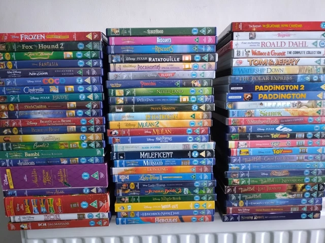 COLLECTION OF DISNEY dvds - uk dvd bundle, Joblot - all checked, Pixar ...