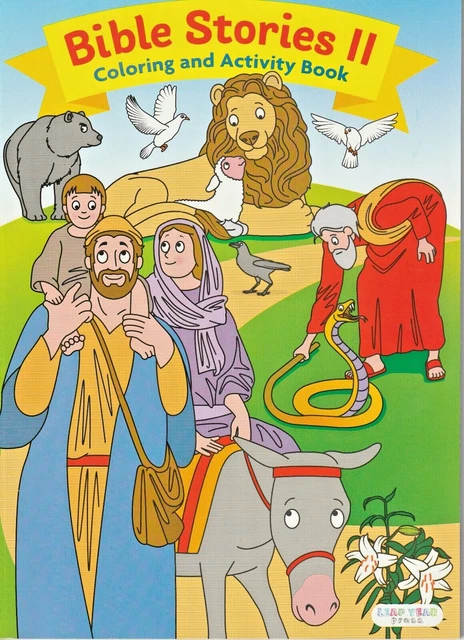 BIBLE STORIES 2-COLORING and Activity Book-Leap Year Press-NEW! $14.95 ...