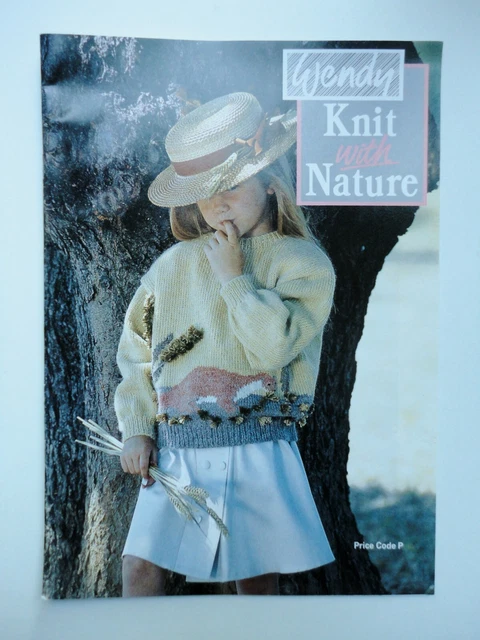 WENDY KNITTING PATTERN Book. GIrl's/Boy's Sweaters/Cardigans. 12 ...