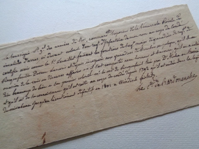 DOCUMENT MILITARIA ÉPOQUE Empire Manuscrit de présence Colonel Infanterie EUR 46,50 - PicClick FR