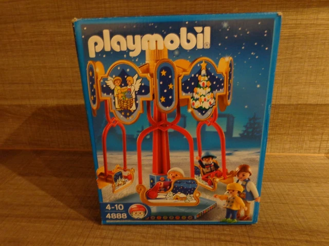 PLAYMOBIL 4888 SCHLITTENKARUSSELL Weihnachtskarussell Jahrmarkt ...