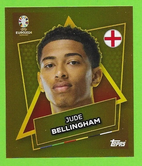 TOPPS EURO 2024 - ENG SP Jude Bellingham without signature - SP gold ...