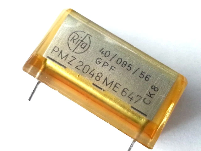 3X RIFA Vintage 0.47uF 250v ac Capacitor 250vac - PMZ 2048 ME 647 - NOS ...