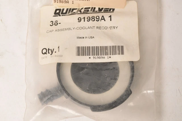 MERCURY MERCRUISER QUICKSILVER Cap Assembly coolant recovery bottle ...