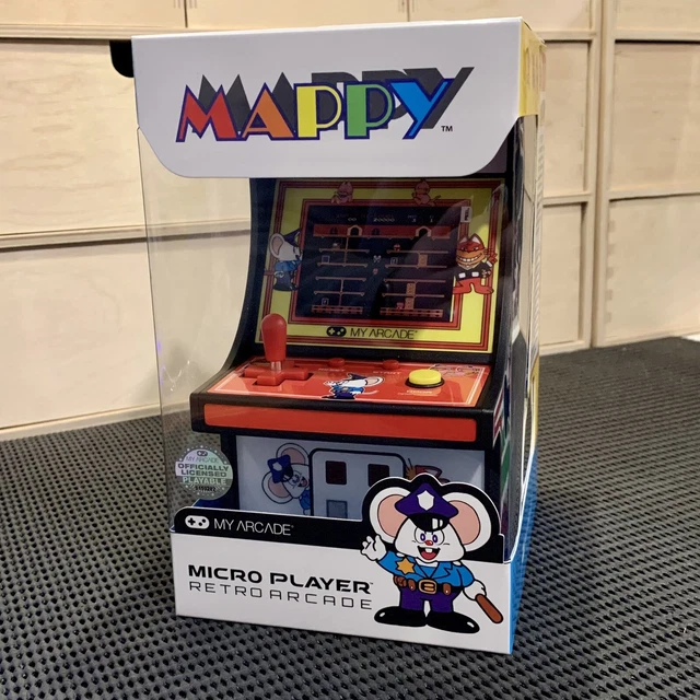 MYARCADE MICRO PLAYER Retro Arcade Desktop Machine 6” Mappy 2.75 ...