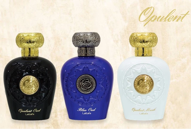 OPULENT OUD FRAGRANCE By Lattafa 100ml Unisex Perfume Spray Gift Blue ...