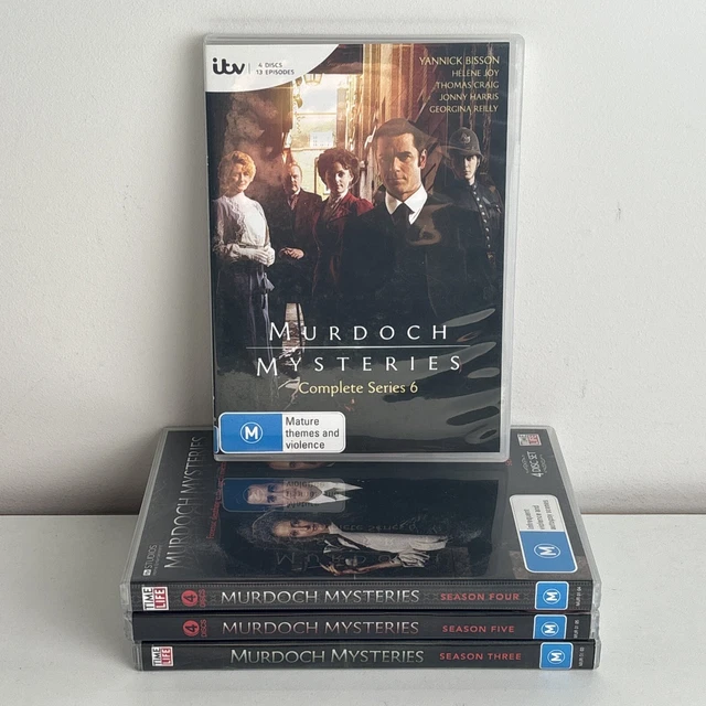MURDOCH MYSTERIES COMPLETE Series 3 4 5 6 DVD Bundle Region 4 Set ...
