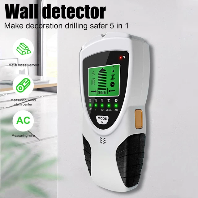 5 IN 1 Wall Stud Finderlectronic Stud Sensor Beam Joist Finder Detector ...