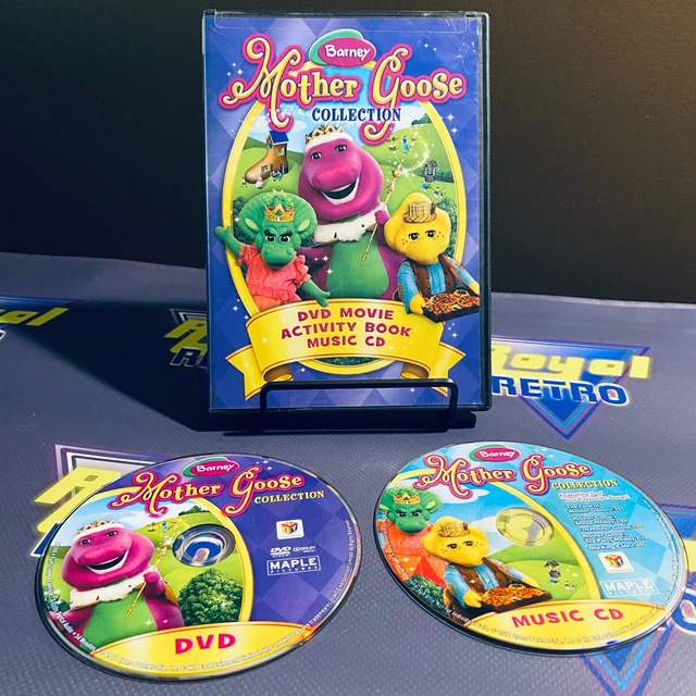 BARNEY MOTHER GOOSE Collection DVD Movie and Music CD (No activity book ...