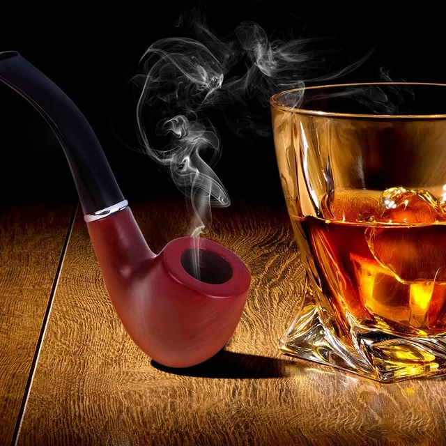 RETRO SMOKING PIPE with Pipe Rack Smoke Pipe Set Non-toxic for Tobacco ...