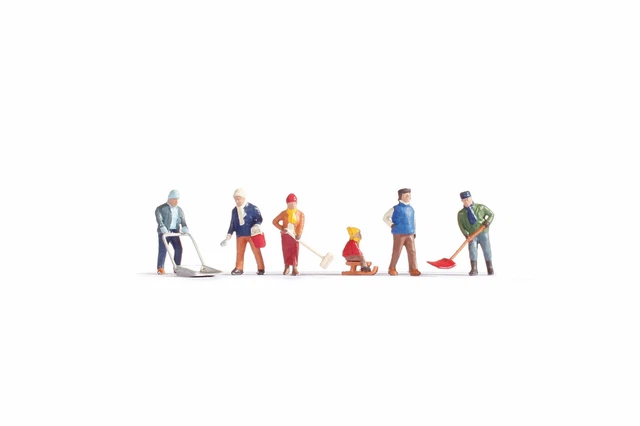 NOCH® H0 WINTERARBEITEN Figuren-Set mit Modellfiguren H0, 1:87 für ...