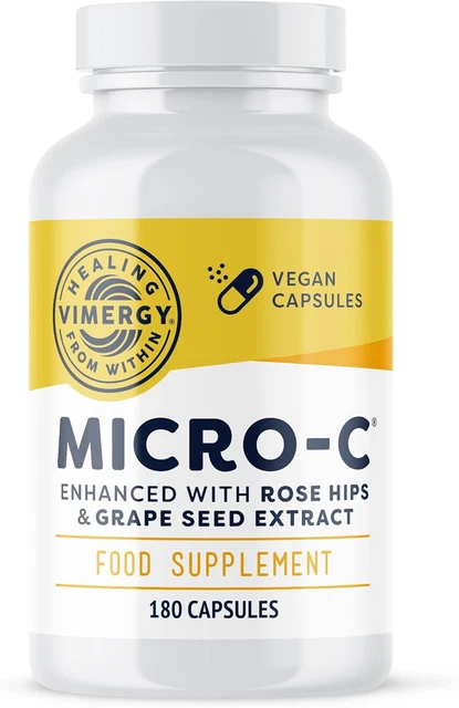 MICRO-C® VITAMIN C Capsules 500mg - 180 Servings, Immune Support ...