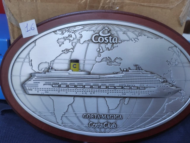 TARGA COSTA MAGICA COSTA CLUB MODELLINO NAVE (costa crociere) EUR 40,00 ...