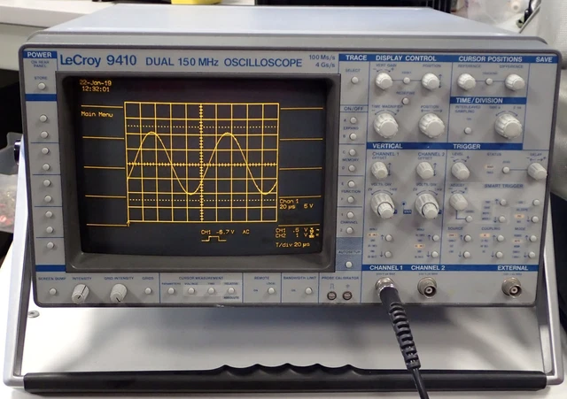 LECROY 9410 DUAL CHANNEL 150 MHz DIGITAL OSCILLOSCOPE,100 Ms/s,4 Gs/s ...
