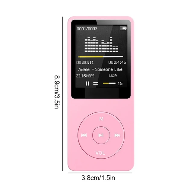 ULTRA-THIN PORTABLE MP3 Music Player with Bluetooth Lossless Digital ...