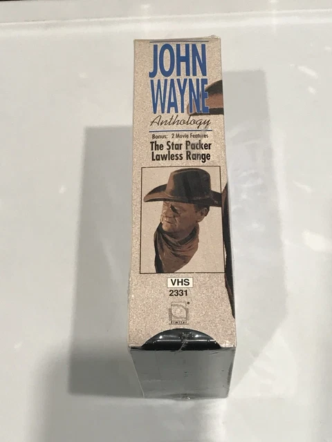 JOHN WAYNE ANTHOLOGY (VHS, 1991) The Star Packer & Lawless Range - NEW ...