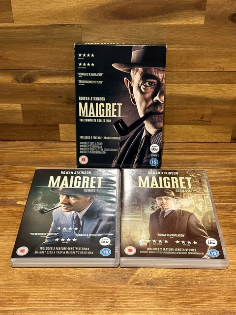 MAIGRET THE COMPLETE Collection Series Season 1 & 2 DVD Starring Rowan ...