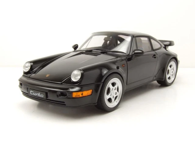 PORSCHE 911 (964) Turbo Noir Maquette de Voiture 1:18 Welly EUR 67,78 - PicClick FR