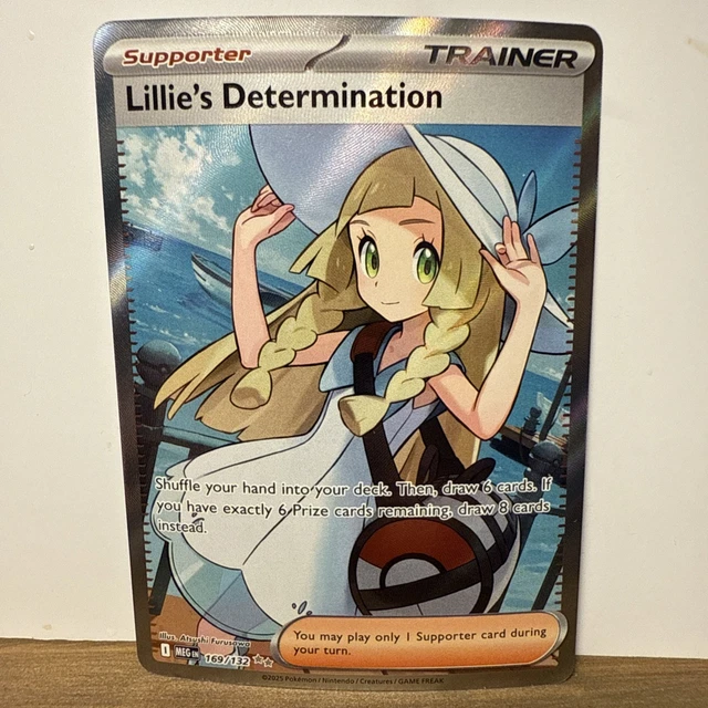 POKÉMON TCG MEGA Evolution Lillie’s Determination Full Art Trainer Card ...