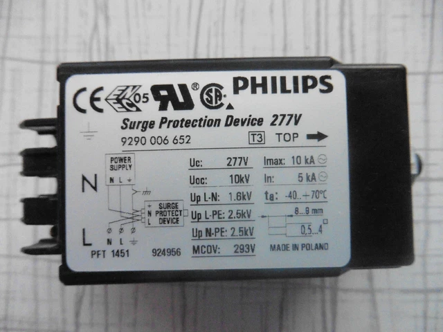 PHILIPS LED SURGE PROTECTION DEVICE 277V - 9290 006 652 - previously ...