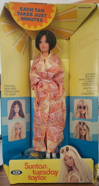 VINTAGE 1977 NEW In The Box Ideal Suntan Tuesday Taylor Doll New #1261 ...