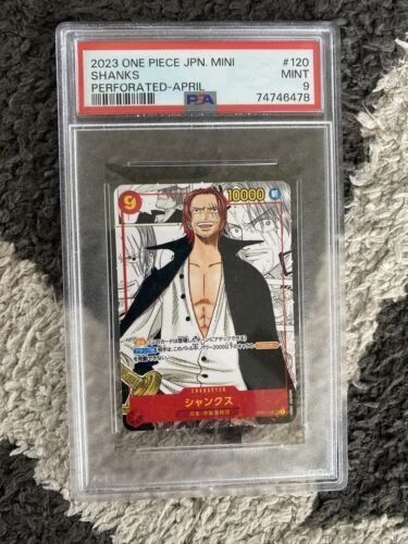 ONE PIECE JPN Mini Shanks Manga Alt Perforated 120 Pop 1 Psa 9 $189.95 ...