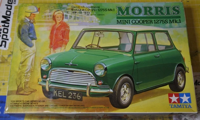 TAMIYA MORRIS MINI Cooper 1275S Mk.1 model kit 1/24 Scale £21.50 ...