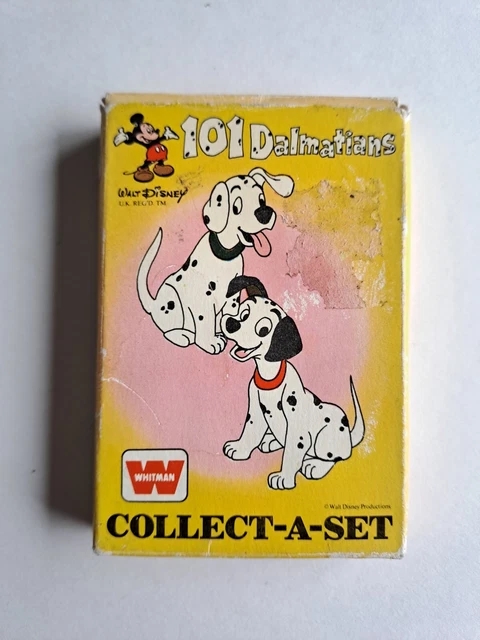VINTAGE WALT DISNEY 101 Dalmatians Card Game By Whitman - Complete £10. ...