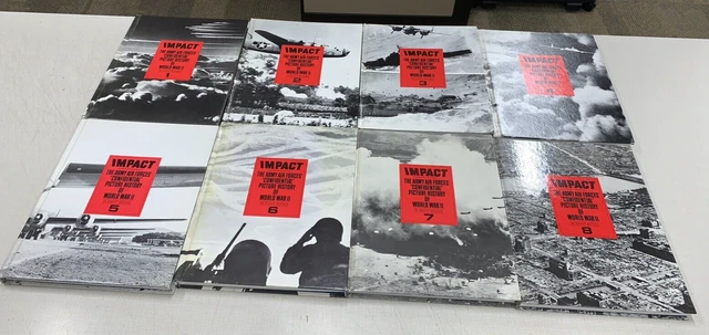 IMPACT ARMY AIR Forces Confidential Picture History WWII Complete 8 ...