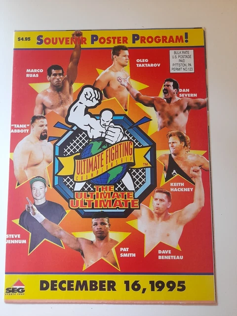 VINTAGE ULTIMATE FIGHTING Championship UFC 11 Event Program 1996 MMA ...