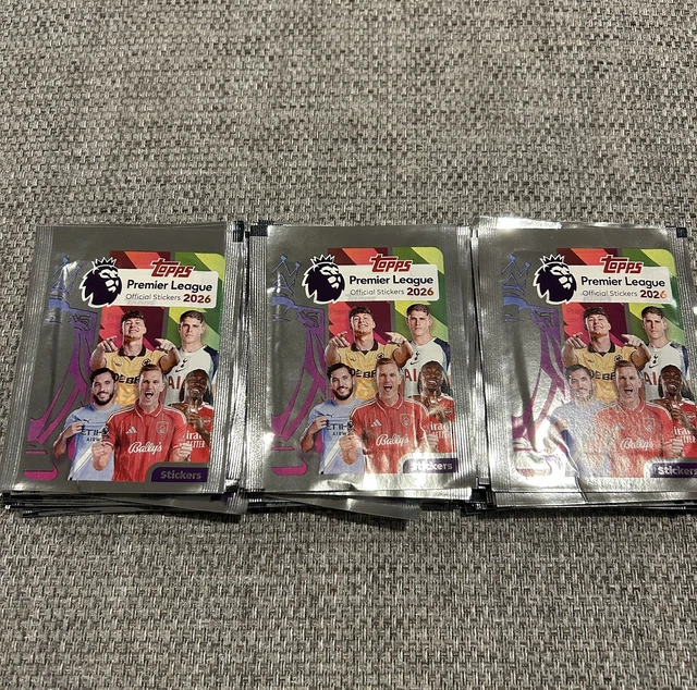 TOPPS PREMIER LEAGUE 2026 Official Stickers - x50 Packs £1.16 - PicClick UK