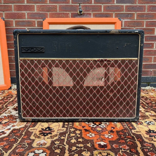 VINTAGE 1964 VOX AC30 2x12 Combo Valve Amplifier EMPTY Unloaded Box ...