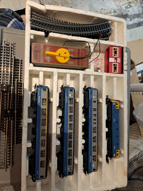 LIMA HO SCALE Inter-city Blue and Grey Train Set In Box £47.48 ...