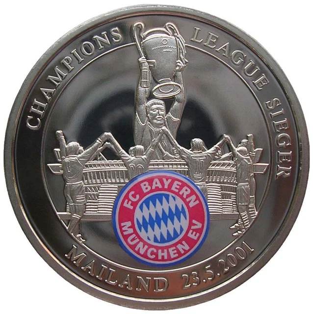 FC BAYERN MÜNCHEN - Münze-Medaille - Champions League-Sieger.mailand 23.5. 2001 EUR 15,00 ...