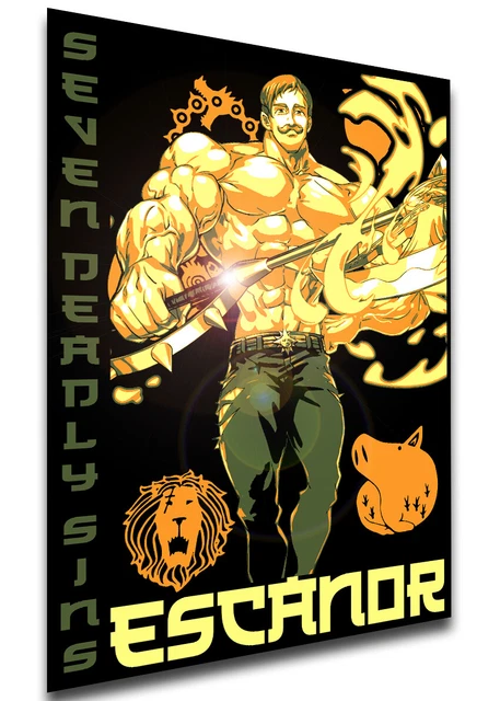 POSTER JAPANESE STYLE - The Seven Deadly Sins - Escanor LL3830 EUR 6,90 ...
