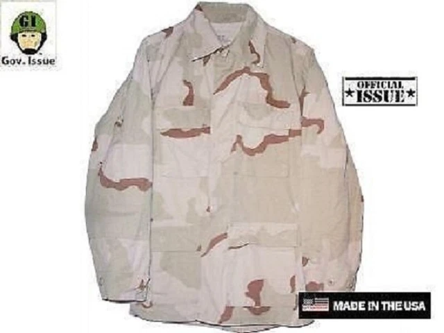 US ARMY 3 color desert camouflage Dcu Bdu Outdoor Jacke Medium Regular EUR 34,95 - PicClick DE