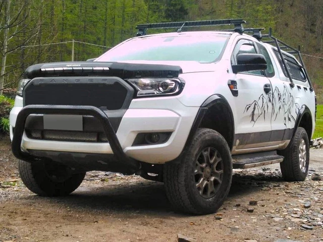 FORD RANGER BULL Bar Front City Spoiler Bar Frontguard Black 2012-2022 ...