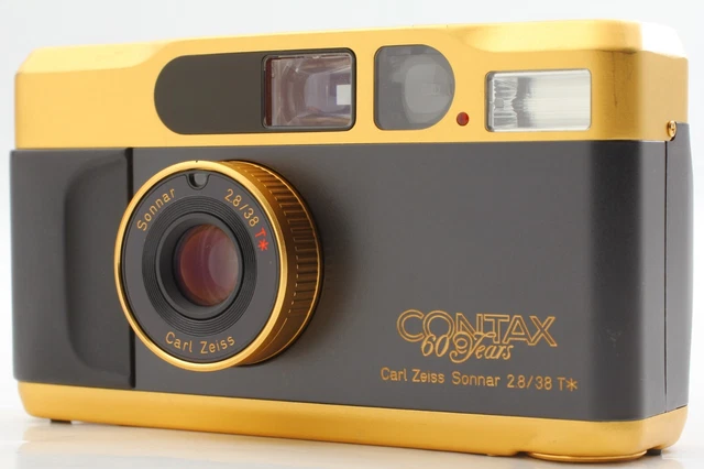 [MINT] CONTAX T2 Black Gold 60th Anniversary Limited 35mm Film Camera ...