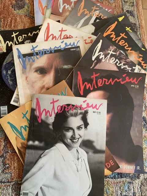 VTG ANDY WARHOL Interview Magazine Pop Culture Nov 1988 Sade Sharpton ...