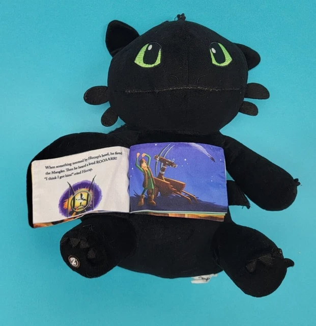 HOW TO TRAIN Your Dragon Toothless Story Book Plush 10" Stuffed Animal ...