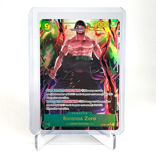 RORONOA ZORO OP06-118 Alternate Art Secret Rare Eng - OP06 Wings of the ...