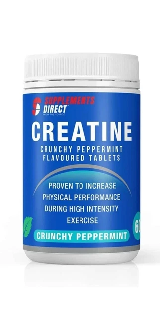 SUPPLEMENTS DIRECT CREATINE Crunchy Peppermint Flavoured 60 Tablets. £7 ...