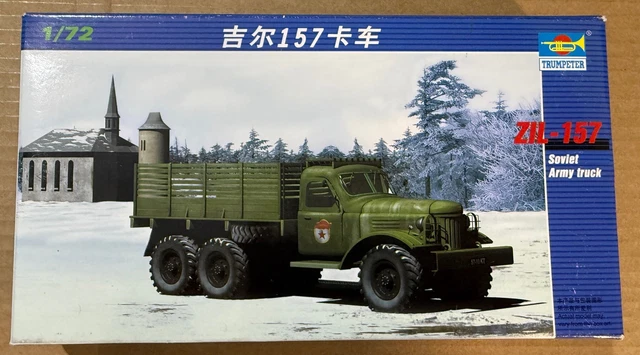 TRUMPETER 1/72 #01101 ZIL-157 Soviet Army Truck Model Kit £15.00 ...