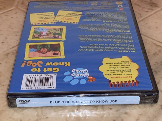 BLUE'S CLUES: GET to Know Joe! (DVD, 2002)-Very Rare sealed $129.95 ...