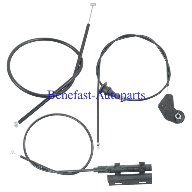 3 PCS BONNET Cable Front Flap Bowden Cable for BMW 5' E39 520d 523i ...