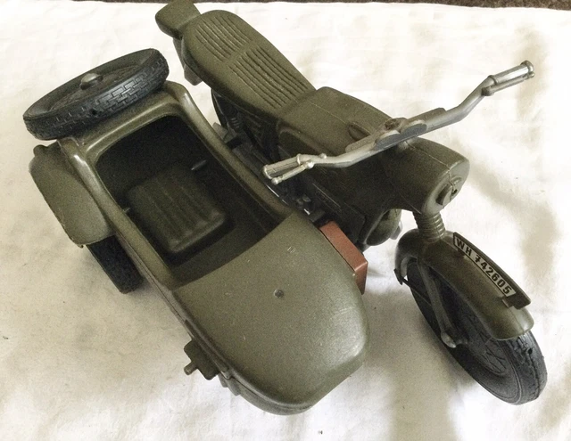 VINTAGE ACTION MAN motorcycle and sidecar by Cherilea £15.00 - PicClick UK