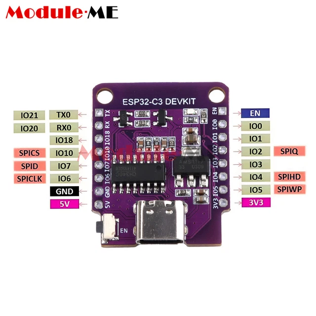 MINI ESP32-C3 WIFI Bluetooth Development Board Module ESP32-C3-MINI-1 ... MINI ESP32-C3 WIFI Bluetooth Development Board Module ESP32-C3-MINI-1 ...