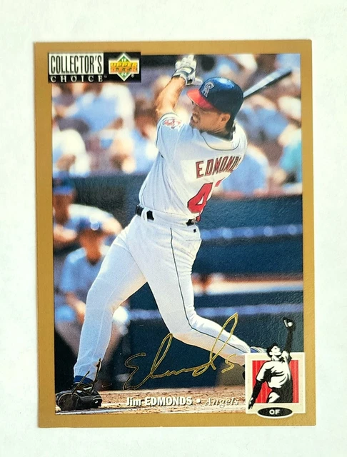 1994 UD COLLECTOR'S Choice GOLD Signature #517 Jim Edmonds Rookie ...