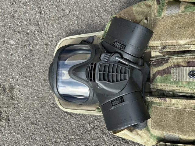 BRITISH ARMY GSR Gas Mask With Haversack New Respirator Filters ...